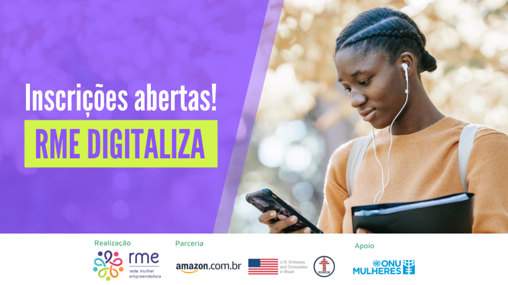 Inscrições aberta para o RME Digitaliza - Rede Mulher Empreendedora